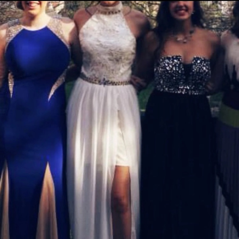 White Prom Dress - Gem